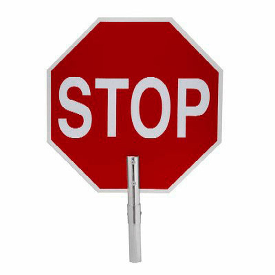 Marvin STOP SLOW Sign With Adapter - Non Reflective — Cal Turf